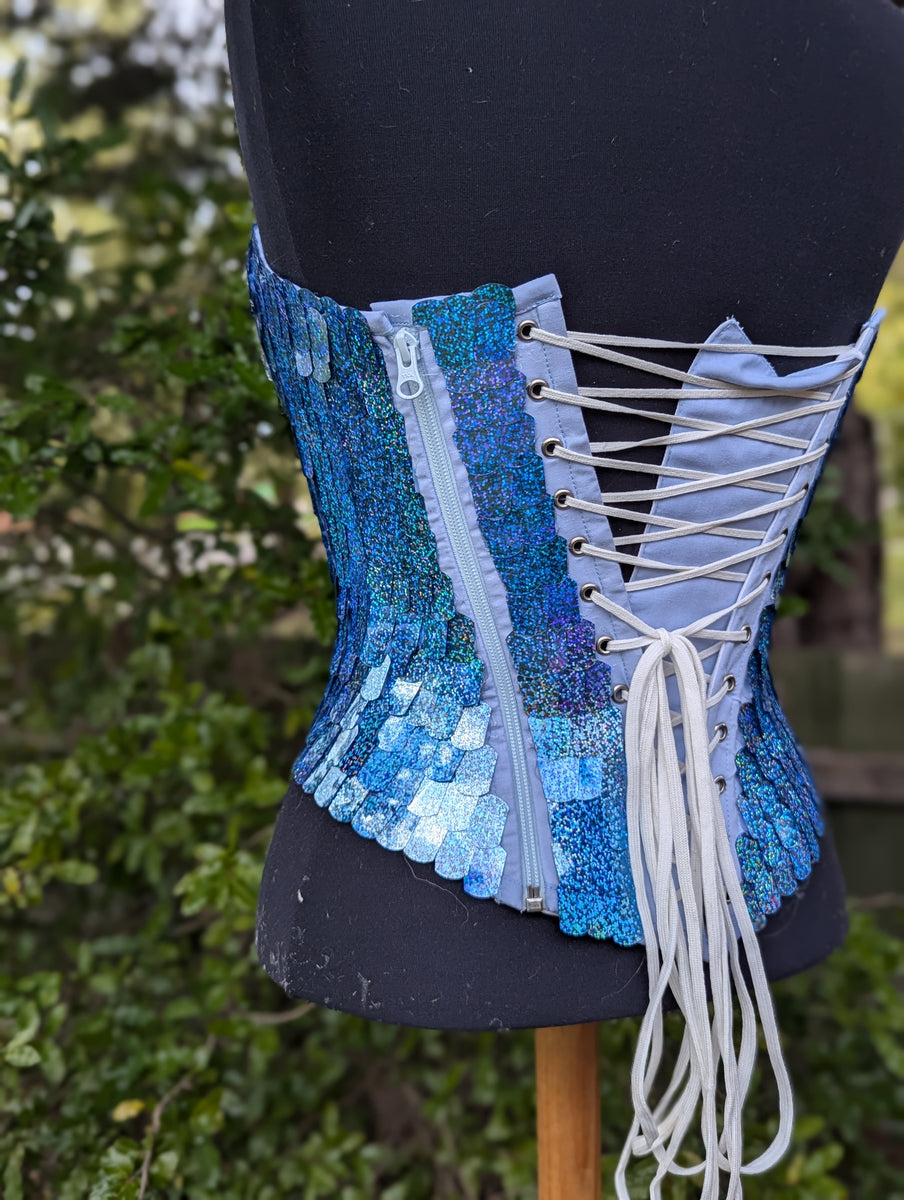 Sparkly Parks Blue Elsa Corset – Emily Jane Designs