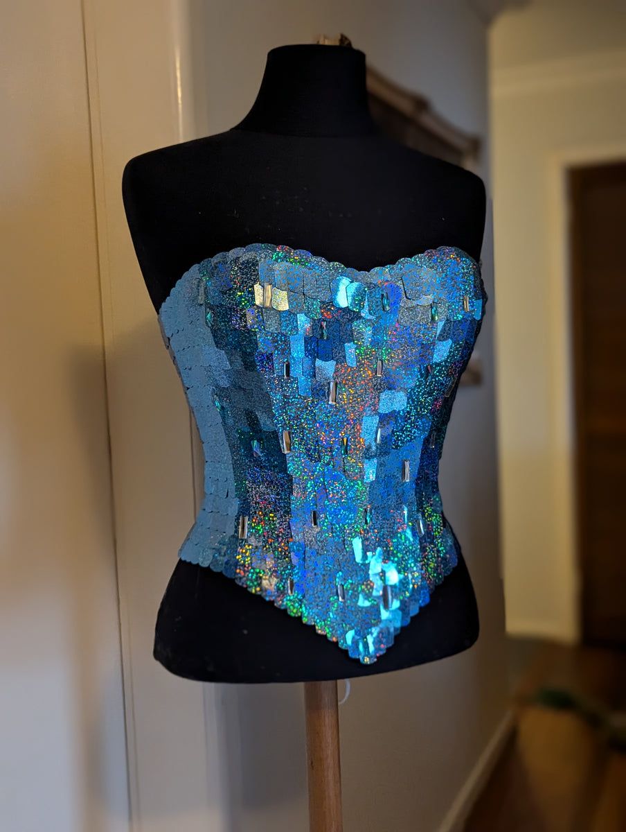 Sparkly Parks Blue Elsa Corset – Emily Jane Designs