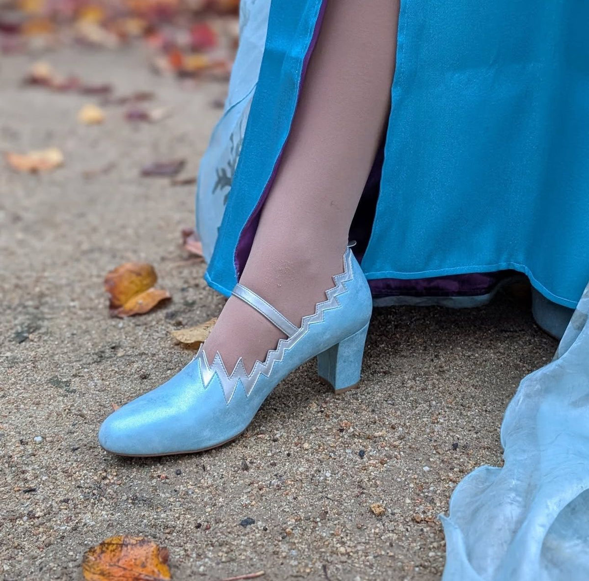 READY TO SHIP - Park inspired Snow Queen Shoes MEDIUM Heel – Emily Jane ...